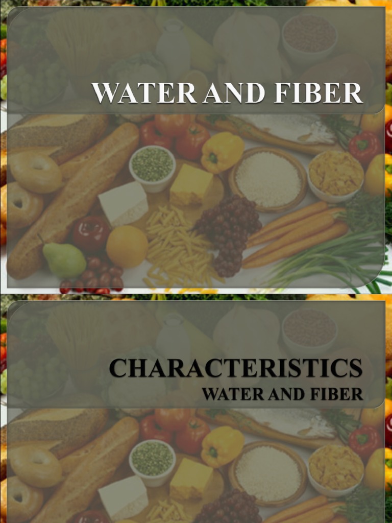 8 - Water & Fiber | PDF | Dietary Fiber | Diet & Nutrition