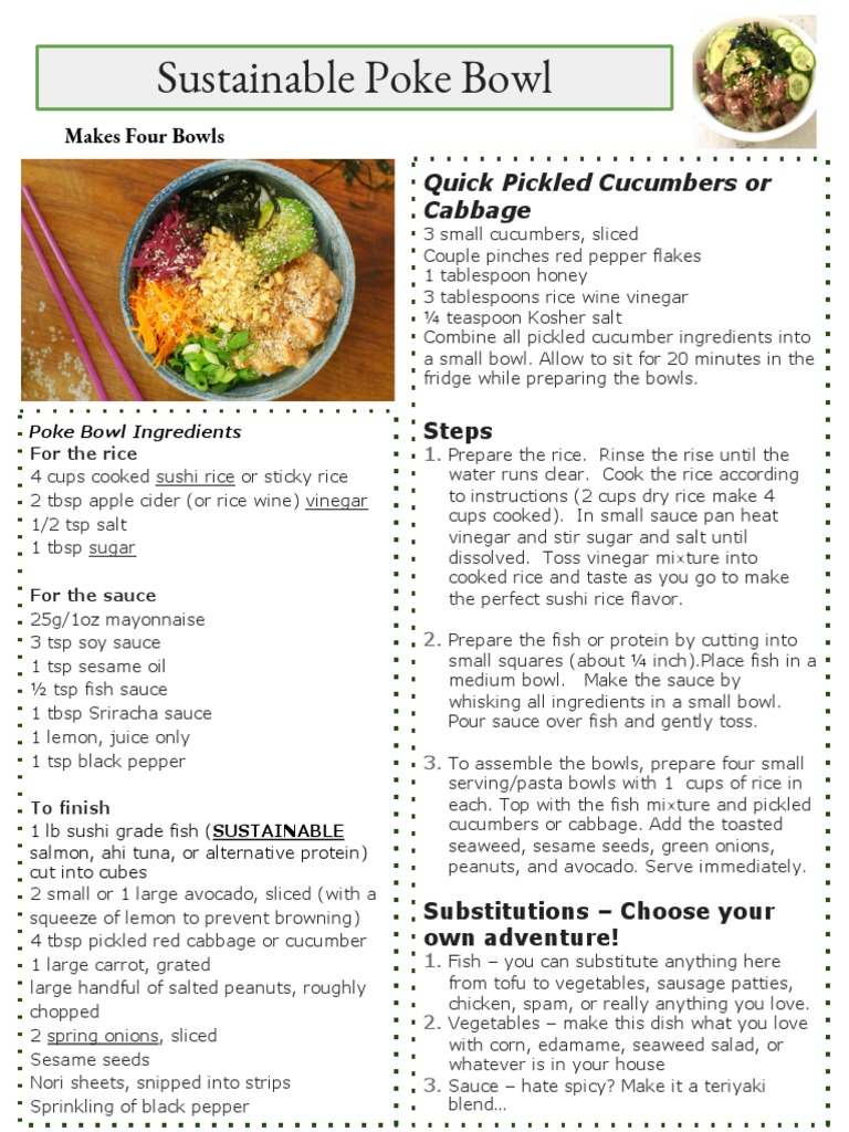 15 Poke Bowl | PDF | Sushi | Asian Cuisine