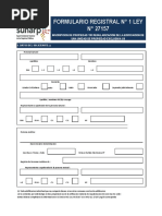 Formulario Registral N°1 Ley 27157 Propiedad Exclusiva | PDF | Propiedad | Derecho Civil (Common ...