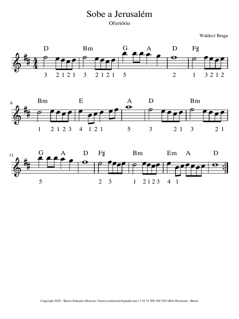 Sobe a Jerusalém | PDF