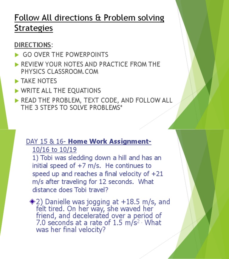 Follow All Directions & Problem Solving Strategies | PDF