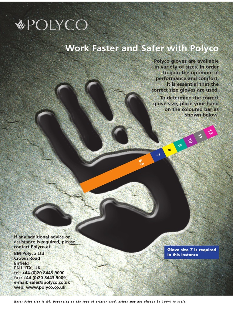 Polyco Hand - Size - Guide | PDF
