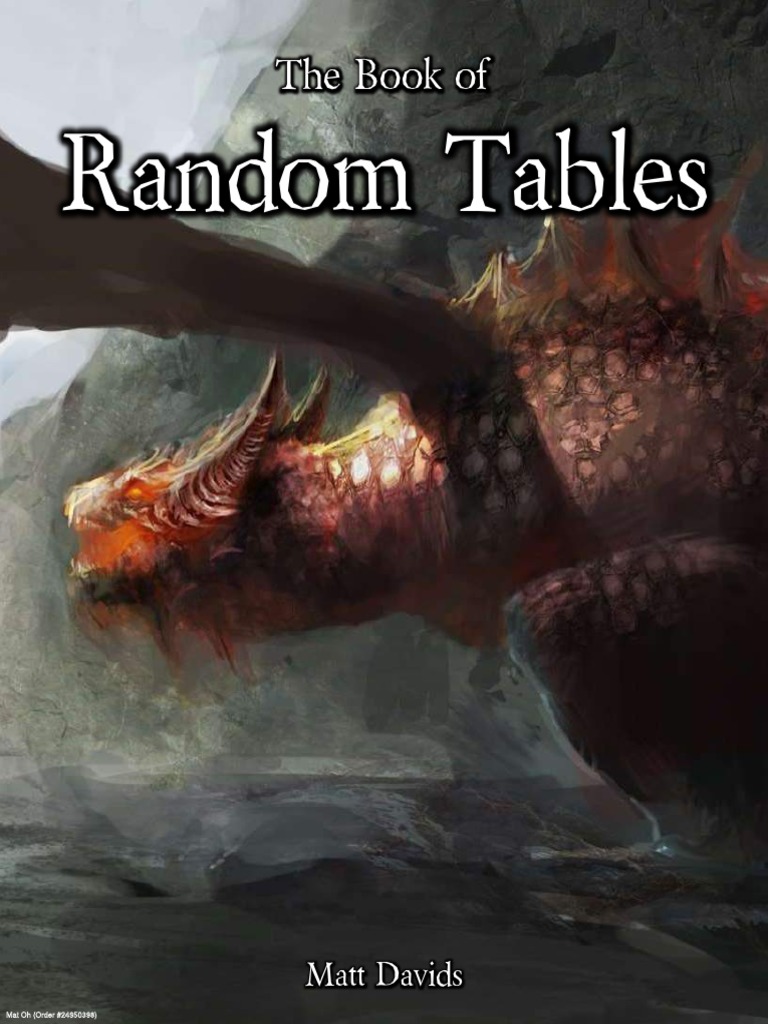 The Book of Random Tables | PDF | Role Playing Games | Leisure