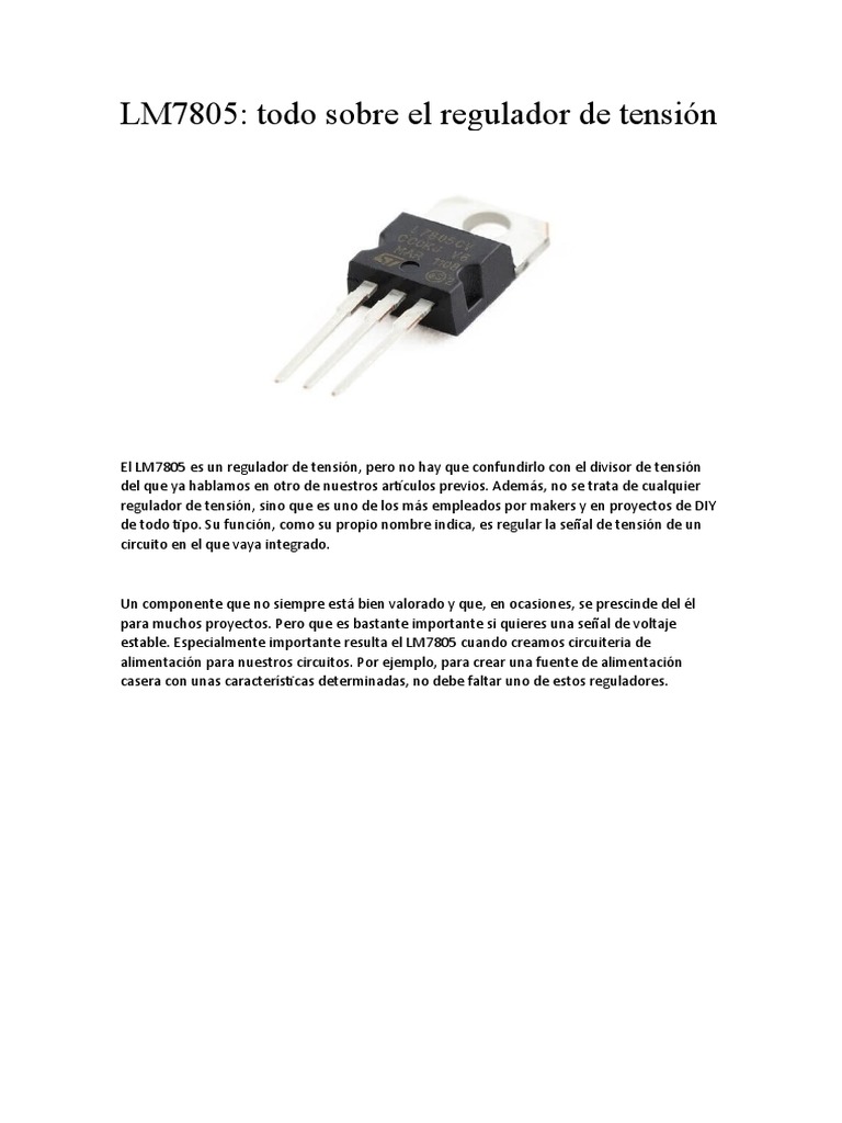 LM7805 | PDF