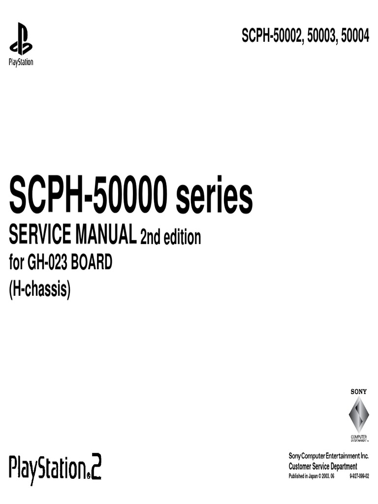 Sony-Ps2-Scph-50000 Series Service Manual PDF | PDF