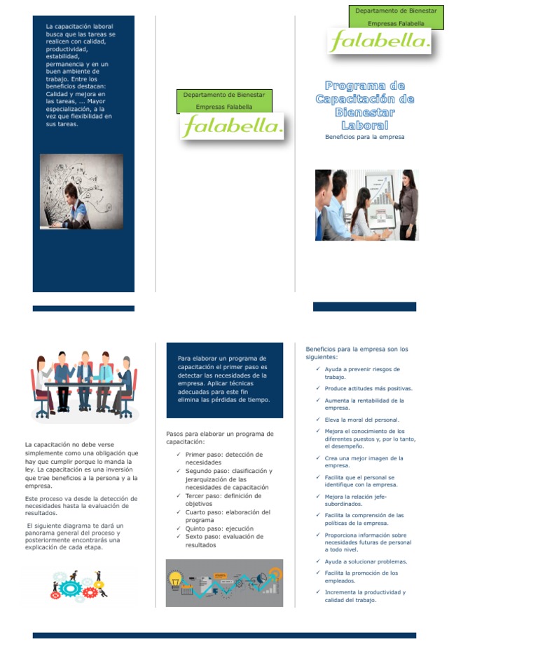 Triptico para Jefes de Area | PDF | Bienestar | Evaluación