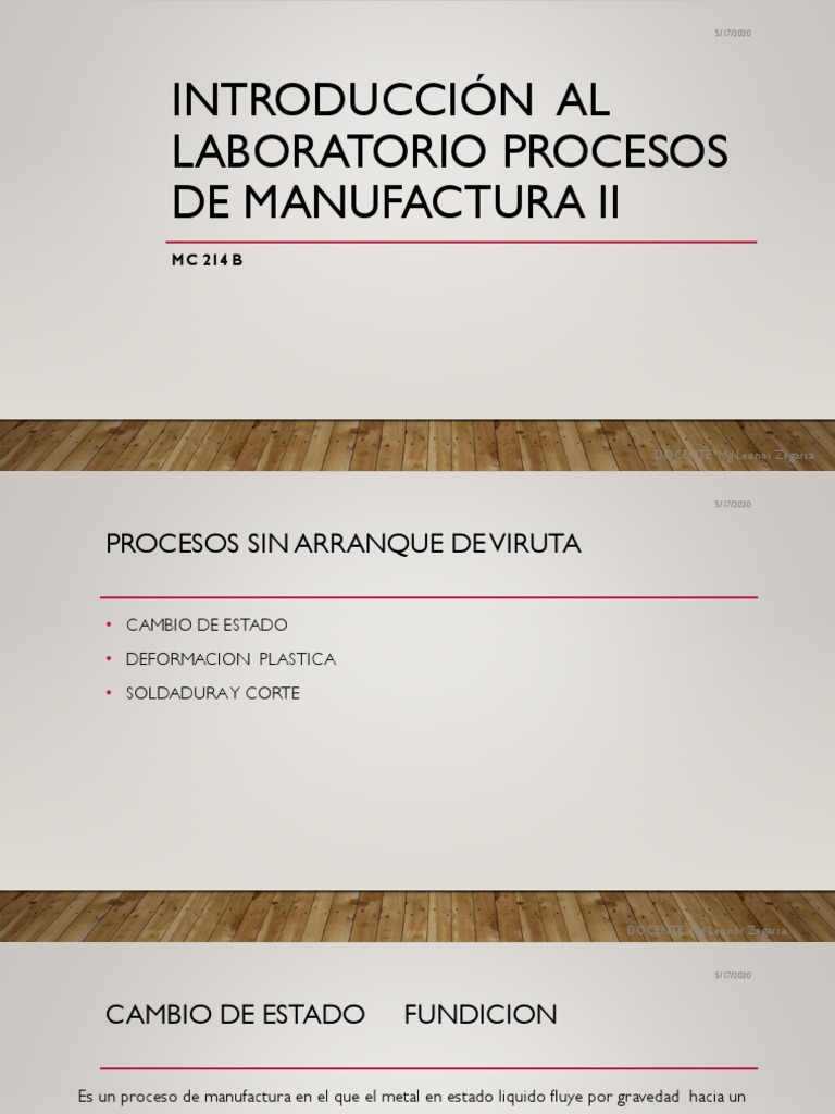 Introducción Al Laboratorio de Procesos de Manufactura II | PDF | Soldadura | Construcción