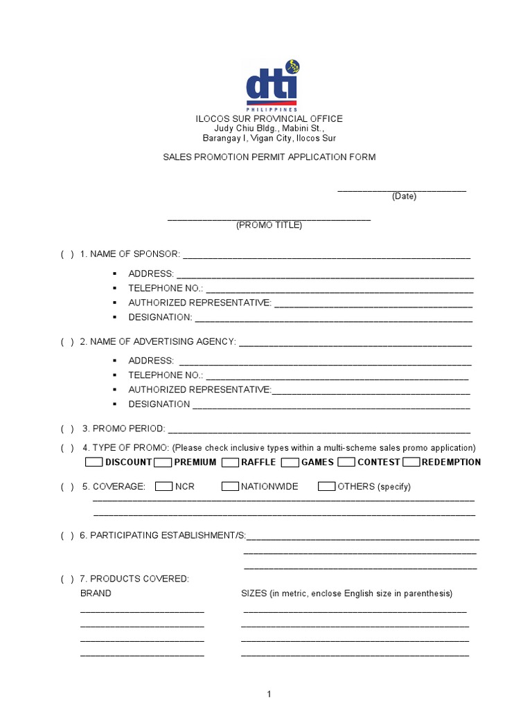 DTI Application Form | PDF | Public Sphere | Mass Media