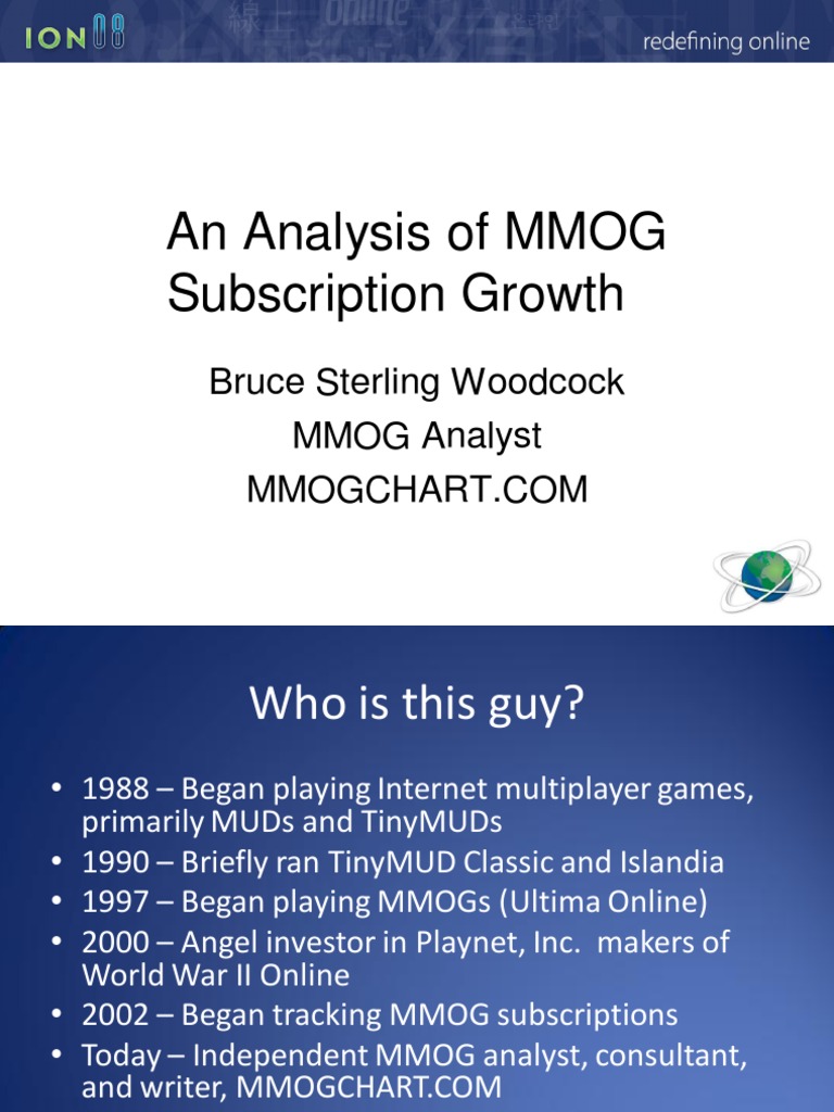 MMOG Subscription Growth Analysis | PDF | World Of Warcraft | Advertising