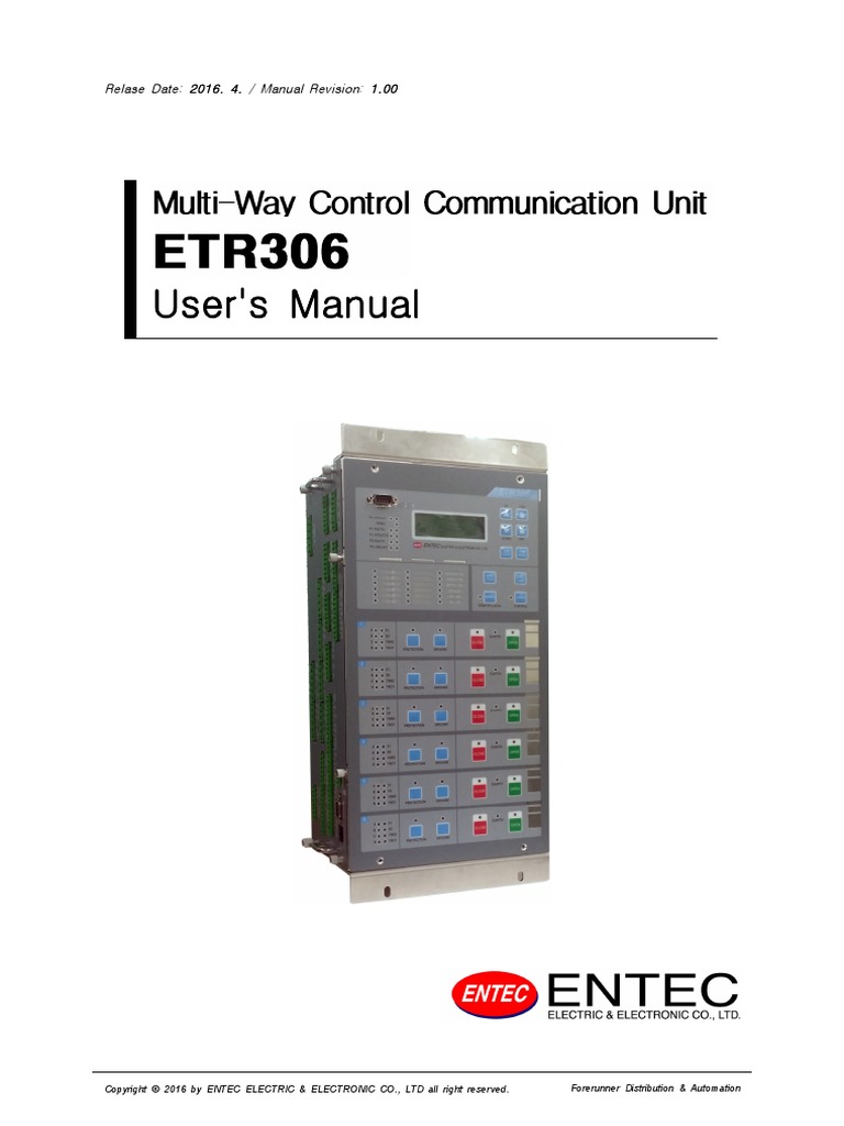 Ver1.00 ETR306 Manual Eng PDF | PDF | Programmable Logic Controller ...