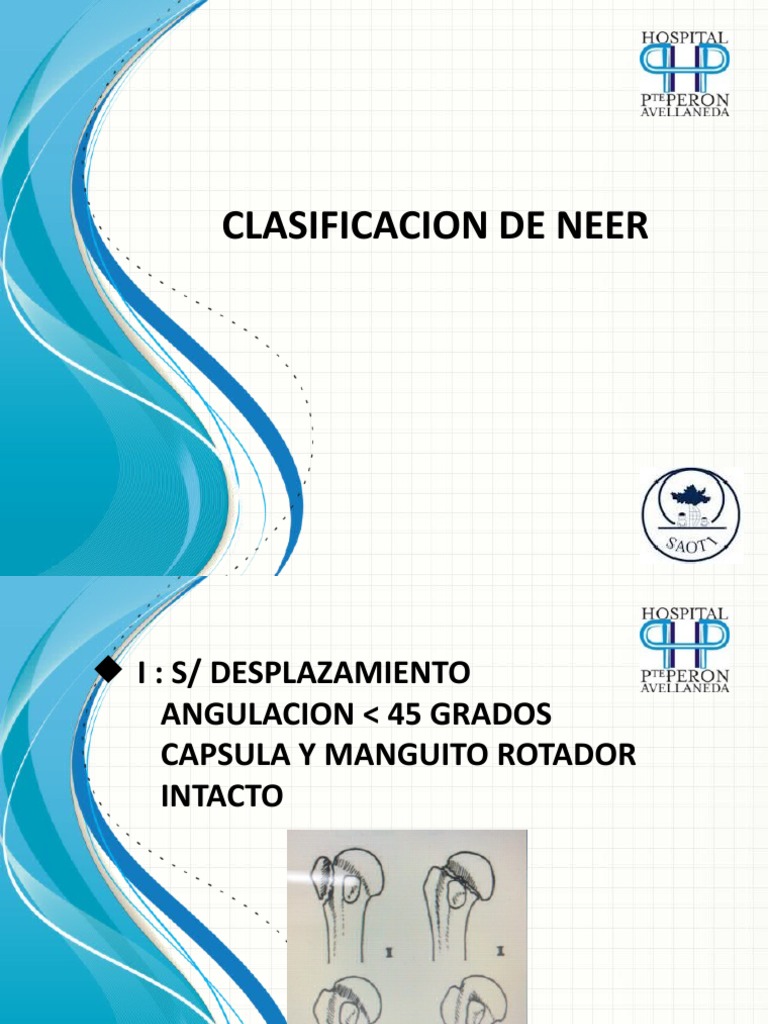 Clasificación Neer fracturas húmero | PDF