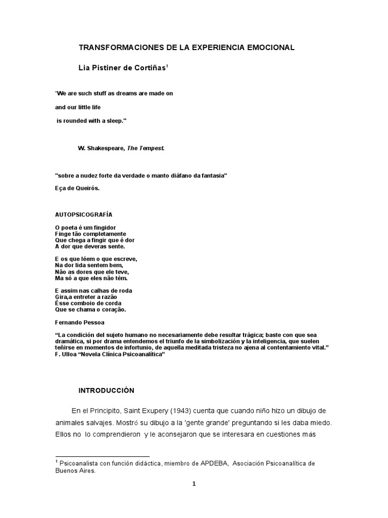 Pistiner de Cortinas | Descargar gratis PDF | Sueño | Las emociones