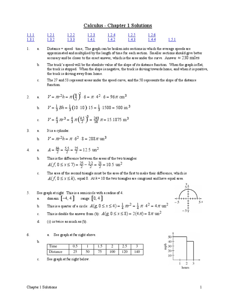 CPM Calculus Chapter 1 FULL PDF | PDF | Area | Asymptote