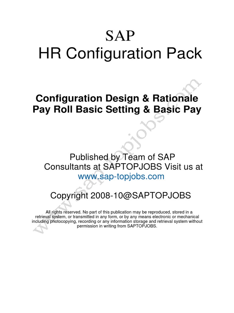 HR 01 PY Basic Setting Configuration | PDF | Payroll | Salary