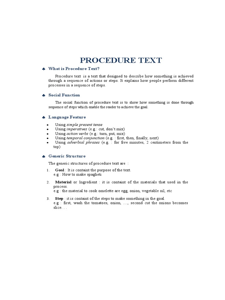 What Is Procedure Text? | PDF | Computers