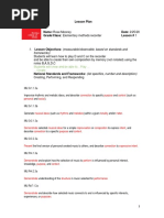 Dalcroze Method Lesson Plan | PDF | Rhythm | Performing Arts