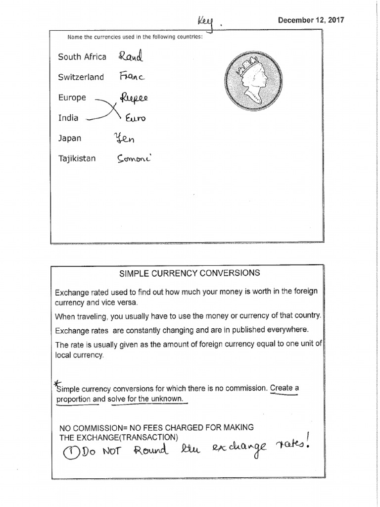 Curency Rates Notes | PDF