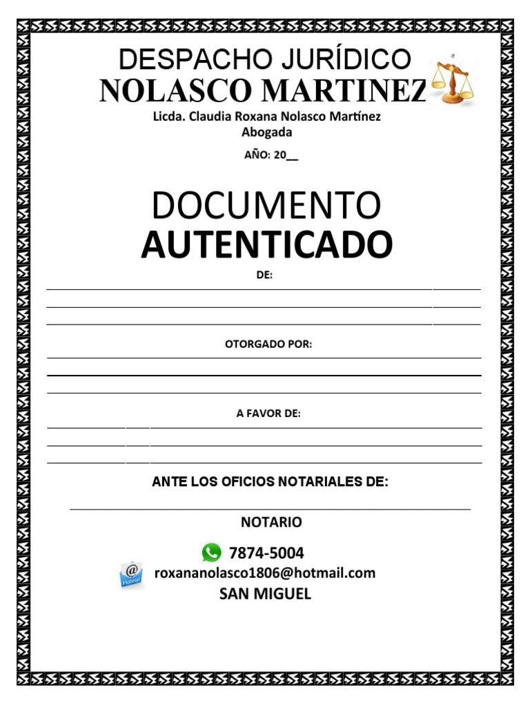 Documento Autenticado Nolasco | PDF