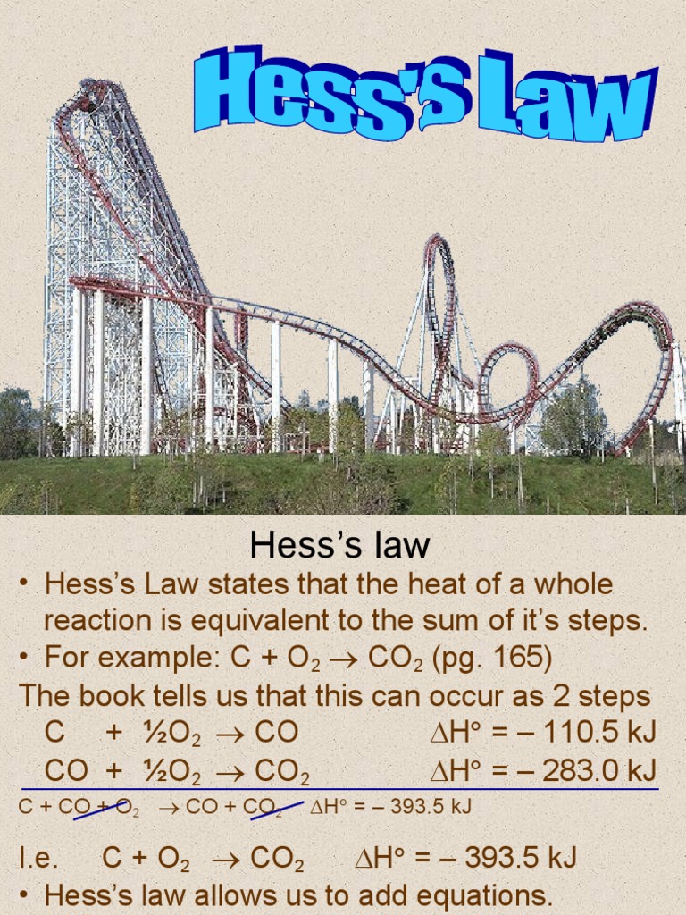 Hess Law | PDF