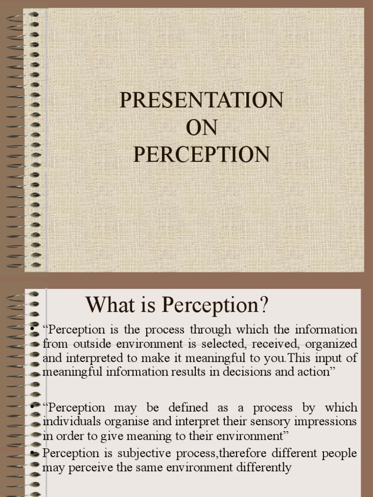 4 Perception | PDF | Perception | Attention