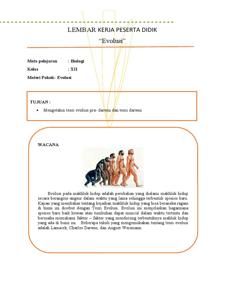 LKPD Evolusi | PDF