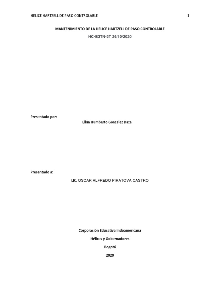 Mantenimiento Hélice Hartzell | PDF | Máquinas | Ingeniería mecánica