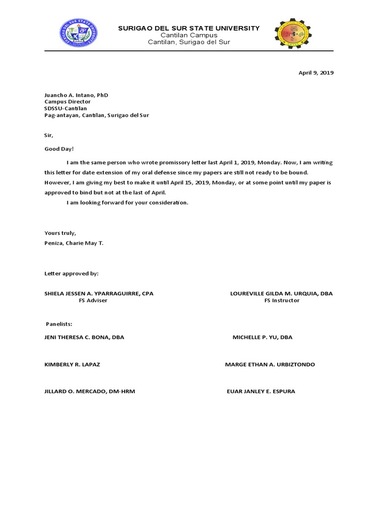 Extension Letter | PDF