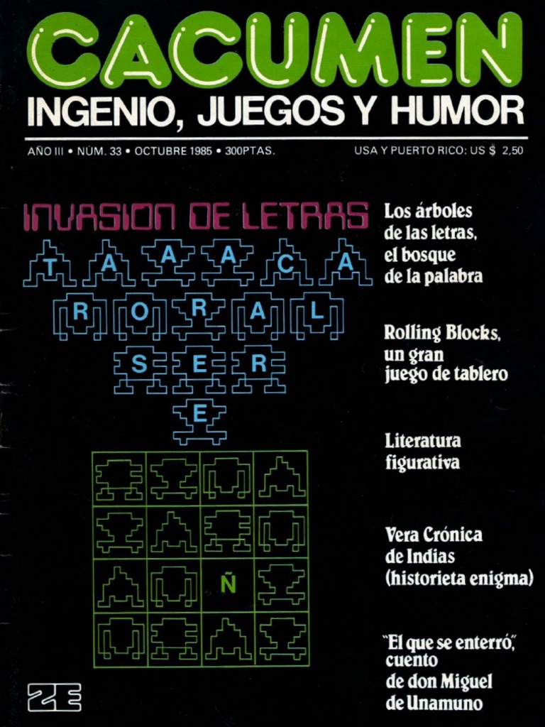 CACUMEN - 33 - Revista Ludica de Cavilaciones - Octubre 1985 PDF | PDF