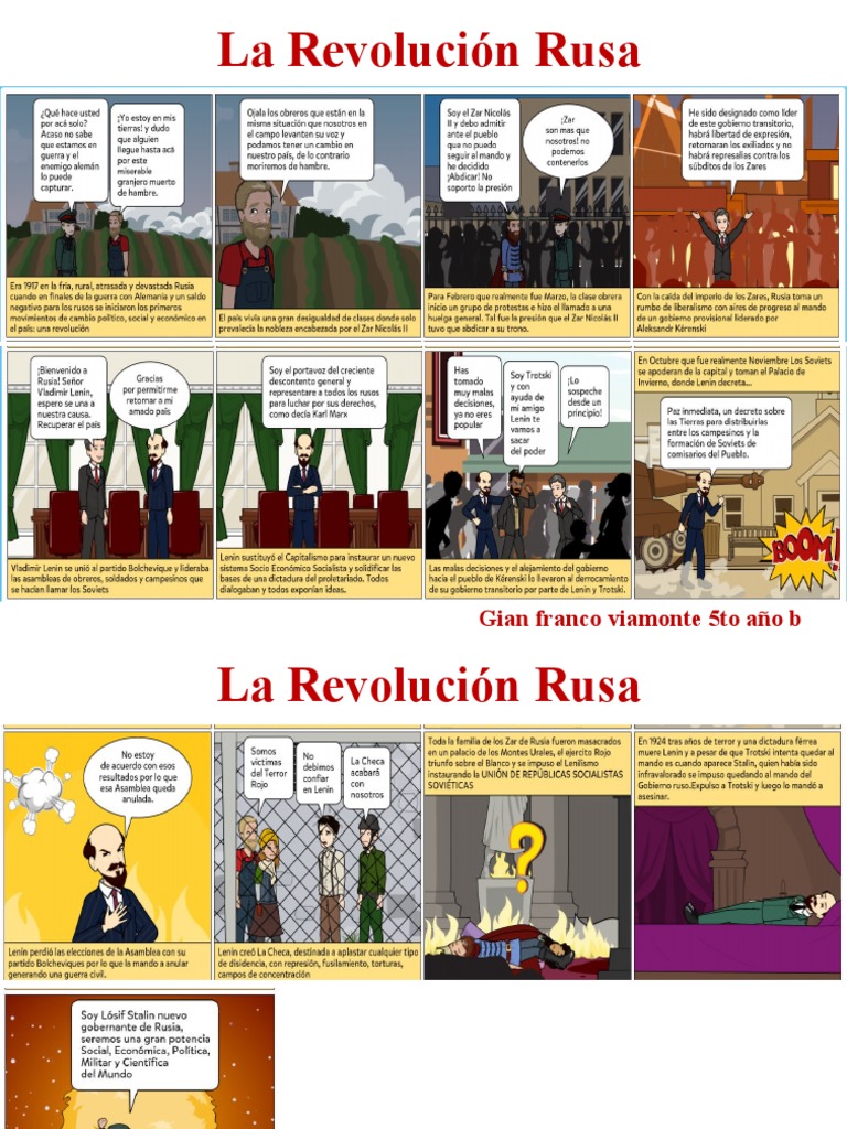 Historieta Revolución Rusa | PDF