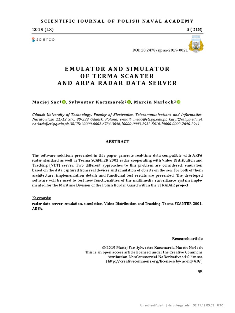 Emulator and Simulator of Term A SCANTER and ARPA PDF | PDF | Port (Computer Networking ...