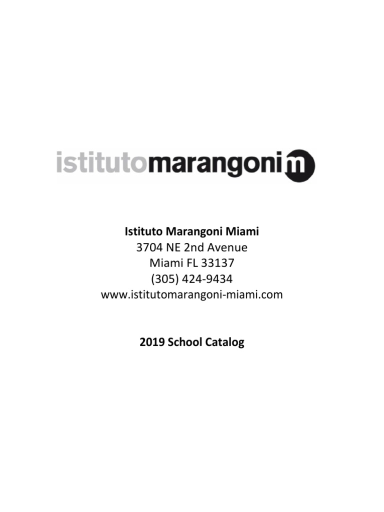 Istituto Marangoni Miami Catalog 2019 PDF | PDF | Fashion | University ...