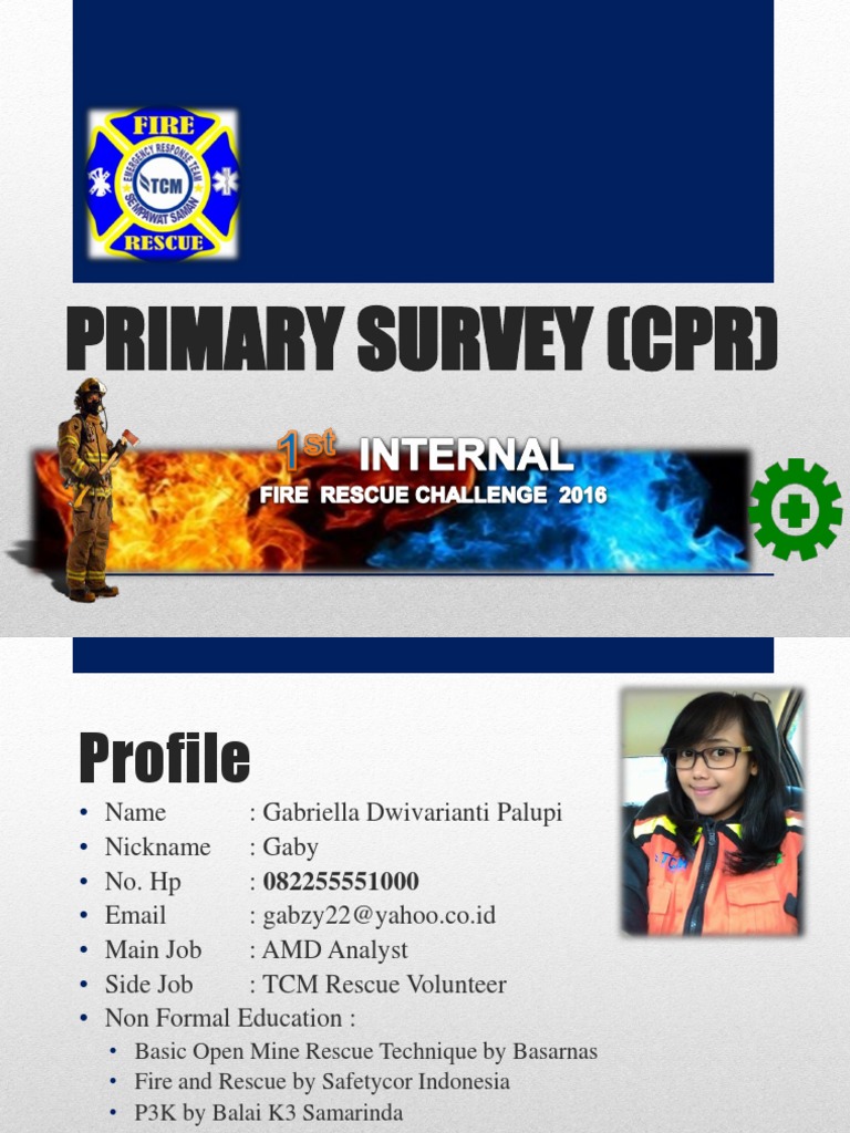 Primary Survey (CPR) | PDF | Cardiopulmonary Resuscitation | Cardiac Arrest