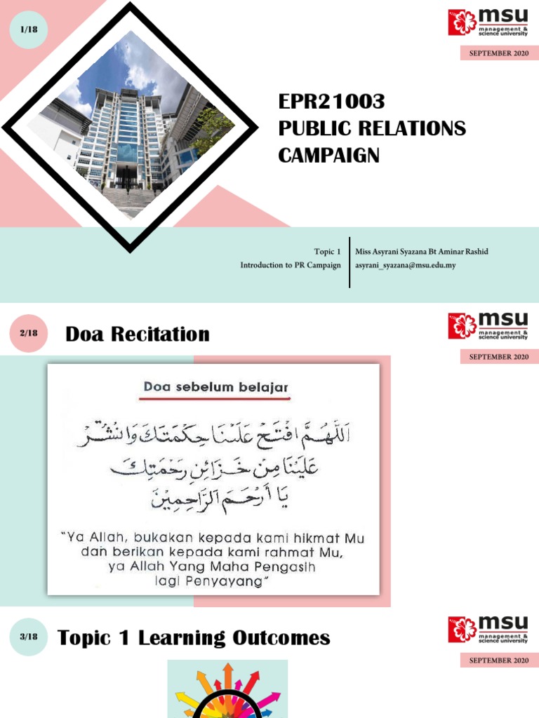 EPR21003 Public Relations Campaign | PDF | Public Relations | Target ...