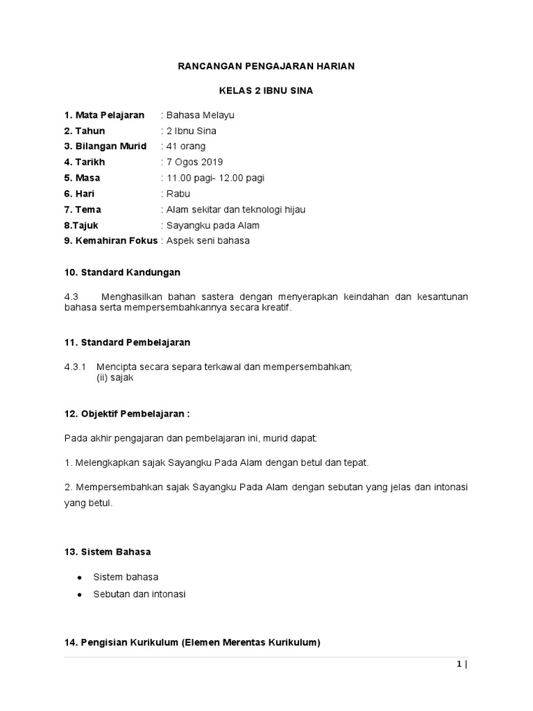 RPH 7 Ogos 2019 | PDF