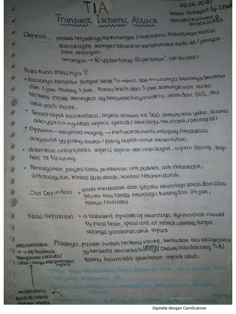 TIA Dr. Imam Hidayat Sp.S. FINA PDF | PDF