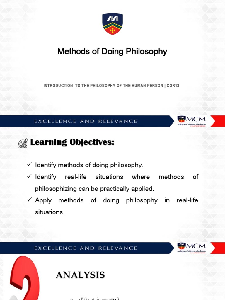 Methods of Doing Philosophy | PDF | Scientific Method | Dialectic