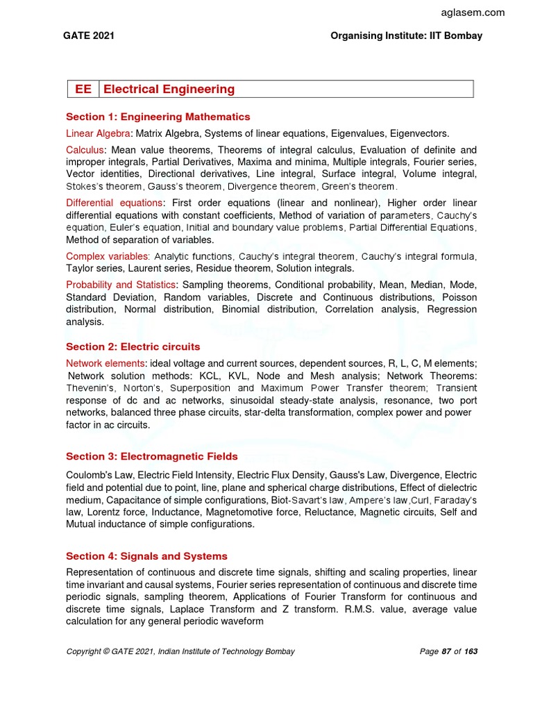 EE Electrical Engineering | PDF | Partial Differential Equation | Integral