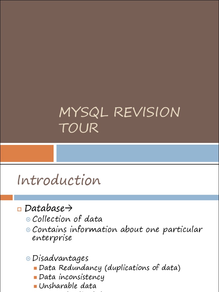 Chapter-13 14 MySQL Class 12 | PDF | Relational Database | Table (Database)
