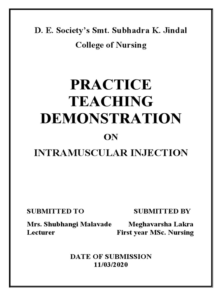 Im Injection | PDF | Injection (Medicine) | Intravenous Therapy