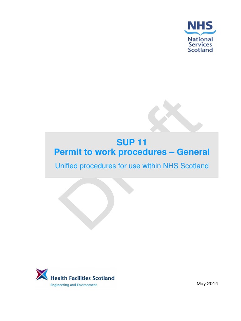 Permits To Work - Scotland PDF | PDF | Occupational Safety And Health ...