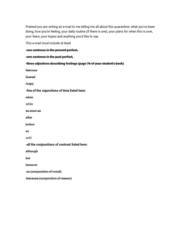 Email English Homework | PDF
