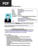 CV For Ac Technician | PDF | Air Conditioning | Hvac