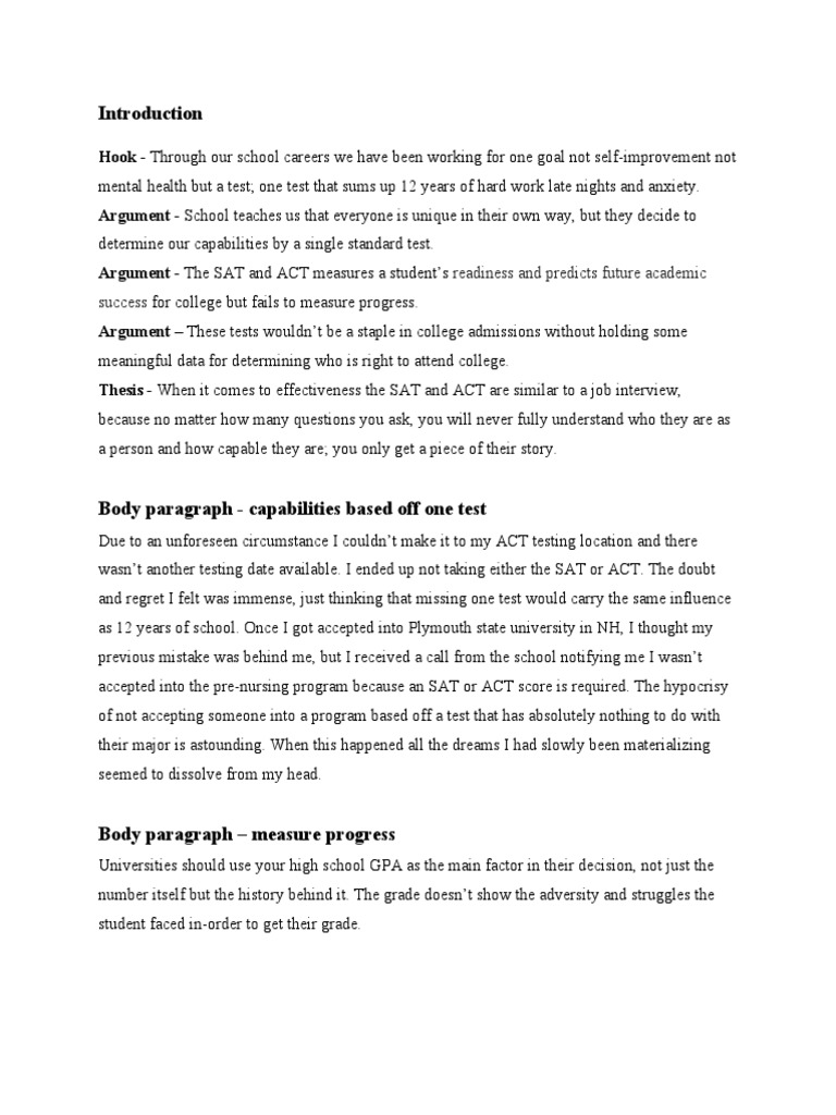 Introduction | PDF | Sat | Job Interview