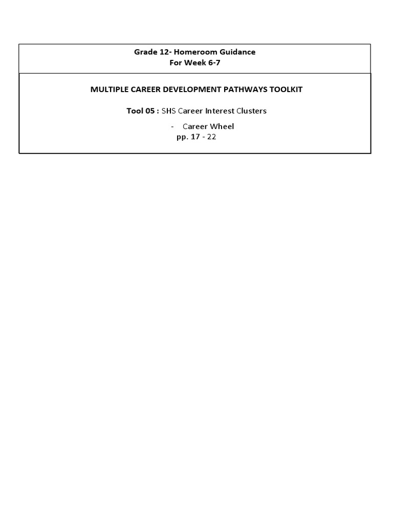 Grade-12 HG Mcdp-Toolkit Guide | PDF