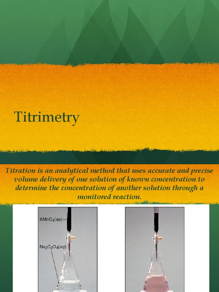 CH 35 Titrimetry | PDF | Titration | Chemistry