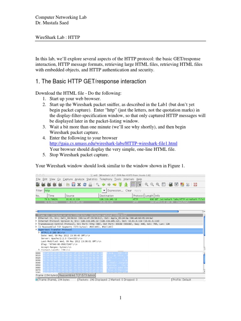 Wireshark Lab2-HTTP PDF | PDF | Hypertext Transfer Protocol | Web Server Wireshark Lab2-HTTP PDF | PDF | Hypertext Transfer Protocol | Web Server