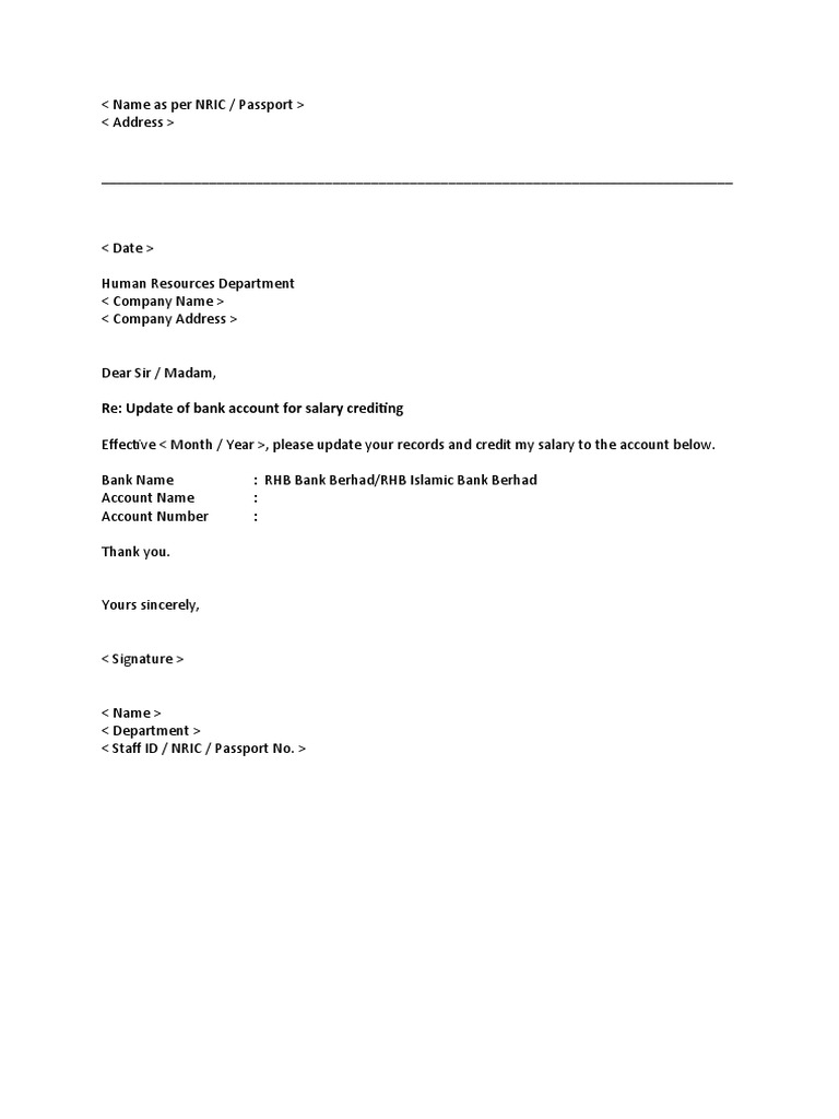 Letter To Employer | PDF