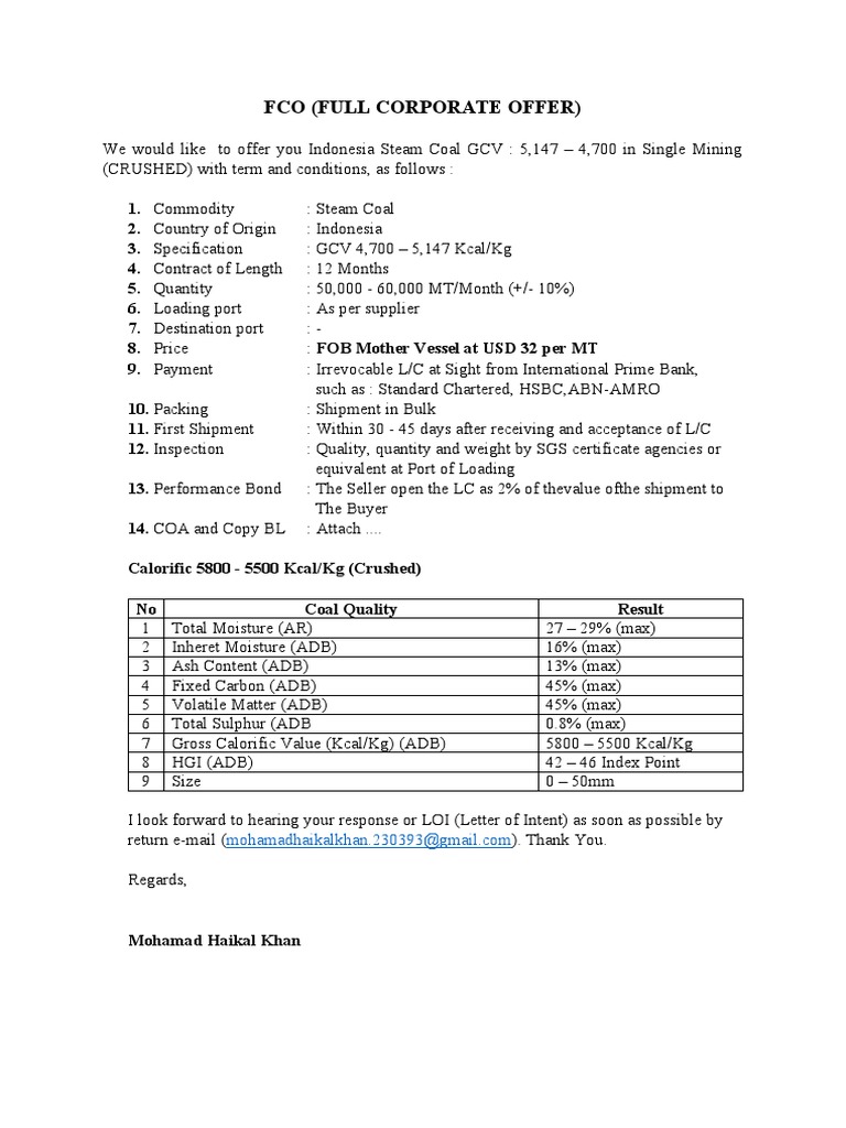 Full Corporate Offer | PDF