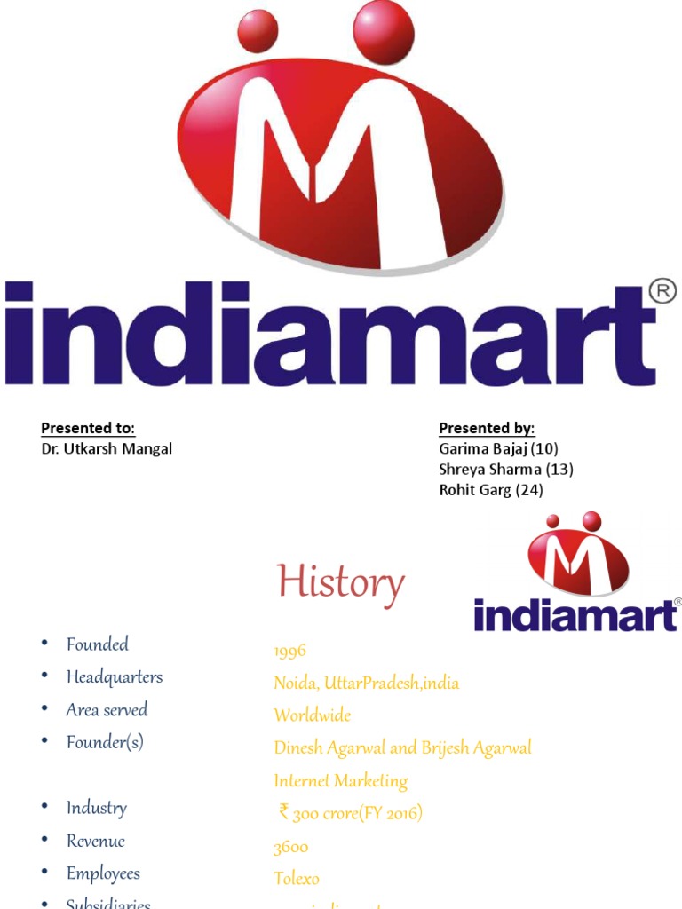 Pptindiamart-Business Model | PDF | Business | Marketing