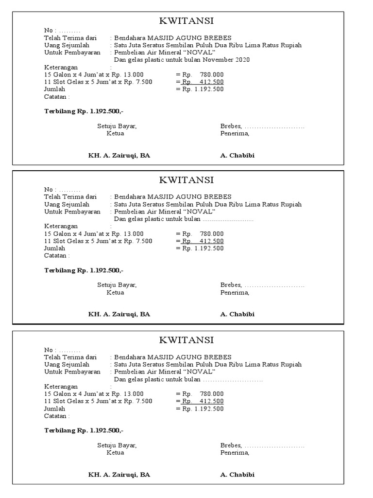 KWITANSI | PDF
